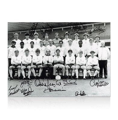 Tottenham Hotspur Team Of 1984 Photo Signed By 12 - Autographed Soccer ...