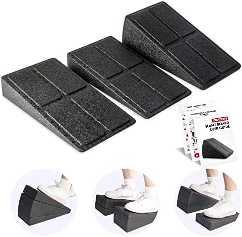 Slant Board Calf Stretcher, 3 Pcs Foot Stretcher Incline Board for ...