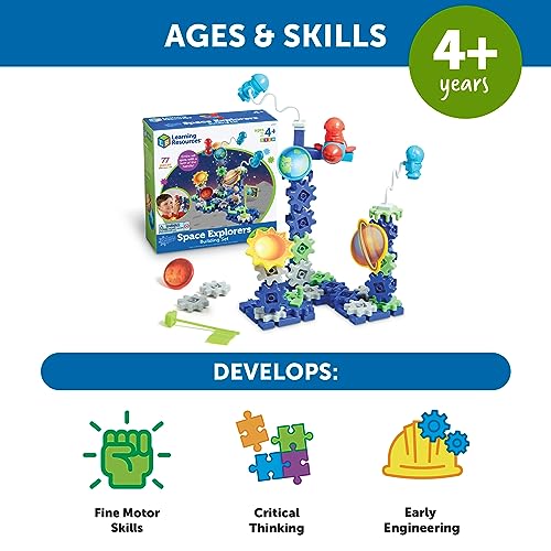 Learning Resources Gears! Gears! Gears! Space Explorers Building Set ...
