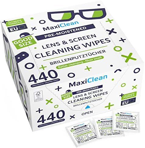 سعر MAXI CLEAN Lens Wipes - 440 Pre-moistened Eyeglass Cleaning Wipes ...