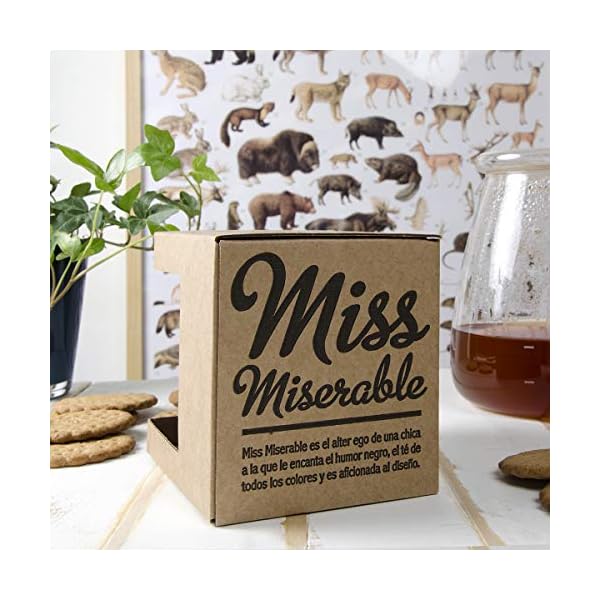 Taza Miss Miserable mensaje Odio madrugar - Taza original - Tazas de ...