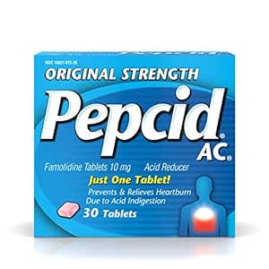 Amazon.com: Pepcid AC Original Strength All-Day with 10 mg Famotidine ...
