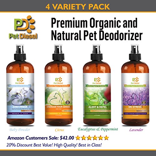 Pet Diesel Pet Deodorizer 4 Value Pack | Natural Enzyme Spray ...