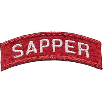 Amazon.com: Army Engineers Sapper Rocker Red Patch: Clothing
