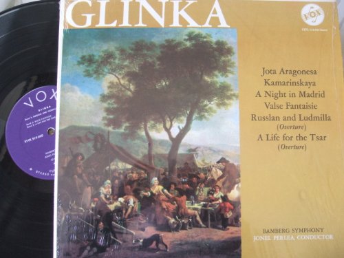GLINKA -- 6 POPULAR WORKS - vinyl lp. JOTA ARAGONESA - KAMARINSKAYA - A ...