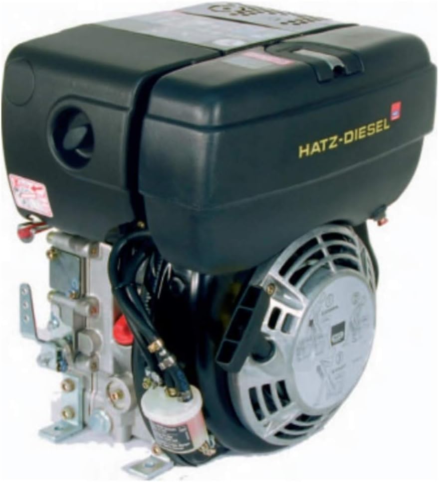 Amazon.com: Hatz 1B50 X Electric Start Diesel Engine 9.7HP @ 3600 RPM ...