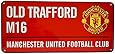 Manchester United Colour Street Sign - Multi-Colour: Amazon.co.uk ...
