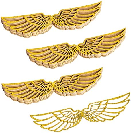 50 PCS Wizard Party Chocolate Decoration Golden Wings Chocolate Cupcake ...