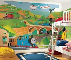 Amazon.com: Thomas and Friends XL Wall Mural (9 x 15) : Tools & Home ...