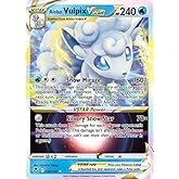 Amazon.com: Alolan Vulpix Vstar 197/195- Silver Tempest - Full Art ...