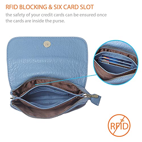 MINICAT INICAT Small Crossbody Purse Built in Wallet Crossbody Bags ...