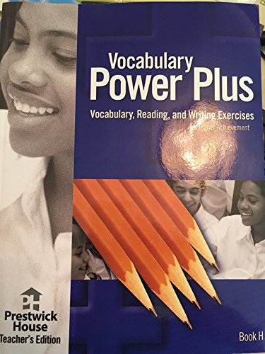 vocabulary power plus vocabulary, reading and writing exercises for ...