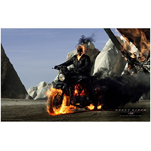 Ghost Rider: Spirit of Vengeance Ghost Rider on motorcycle promo 8 x 10 ...