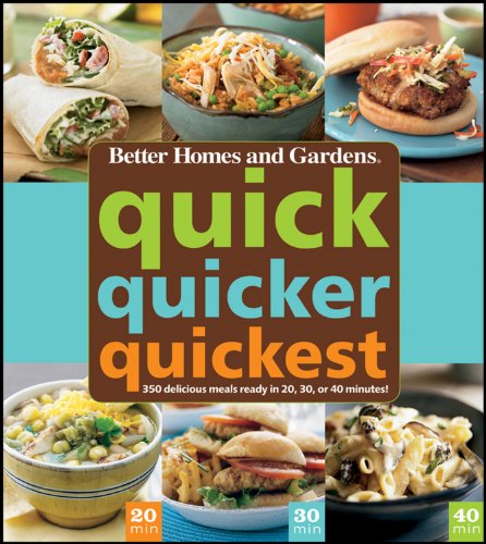 Quick, Quicker, Quickest: 350 delicious meals ready in 20, 30, or 40 ...