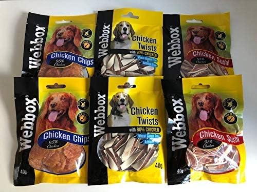 Webbox Dog Treats Variety Pack (Chicken Chips/Twists/Sushi) – BigaMart