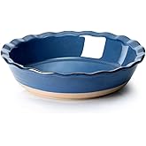 Amazon.com: RONDURE Deep Glass Pie Plate for Baking - 10-inch Round ...