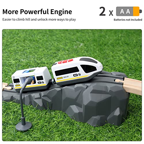 Train Toy Battery Powered Magnetic Train Set With Remote Control ...