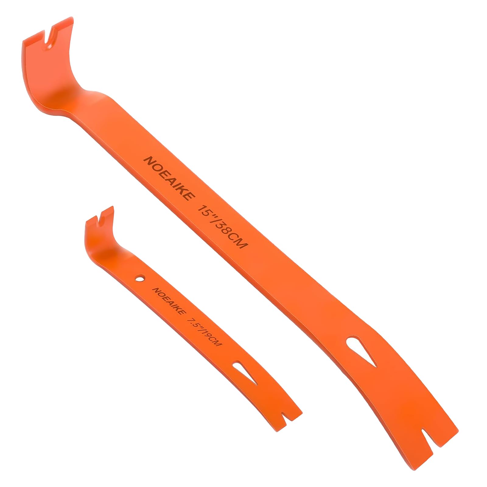 NOEAIKE 2-Pack Flat Pry Bar Set 7.5"/15" Crowbar with Nail Puller ...