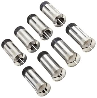 Hardinge 5C 8 Piece Round Smooth Collet Set, Size Range from 1/8" - 1 ...