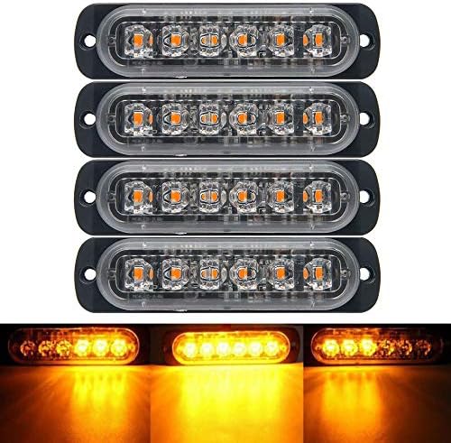 Emergency Strobe Lights for Trucks, Maso Amber Recovery Car 6 LED ...