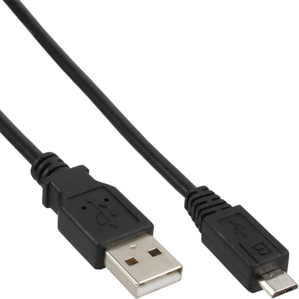 InLine® 5 m USB 2.0 A – Micro B 5 m USB A Micro B Black USB Cable – USB ...