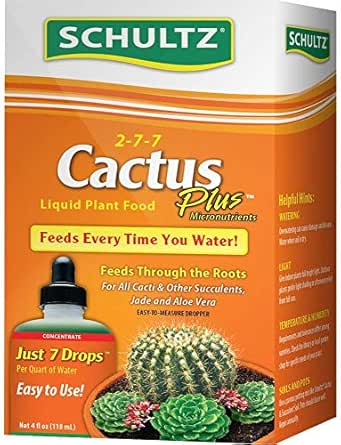 Amazon.com: Schultz Cactus Plus 2-7-7 Liquid Plant Food, 4-Ounce 2 ...