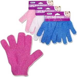 Amazon.com: Bath Gloves, 2 Piece 144 pcs sku# 1784027MA: Health ...