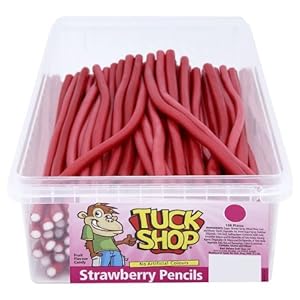 Box of 100 x Strawberry Pencils Sweets: Amazon.co.uk: Kitchen & Home