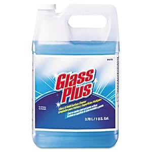 Amazon.com: Glass Plus Glass Cleaner, Floral Scent, Liquid, 1 gal ...