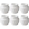 Amazon.com: 6 Pack 1" PVC Union Coupling Pipe Fitting (Socket x Socket ...
