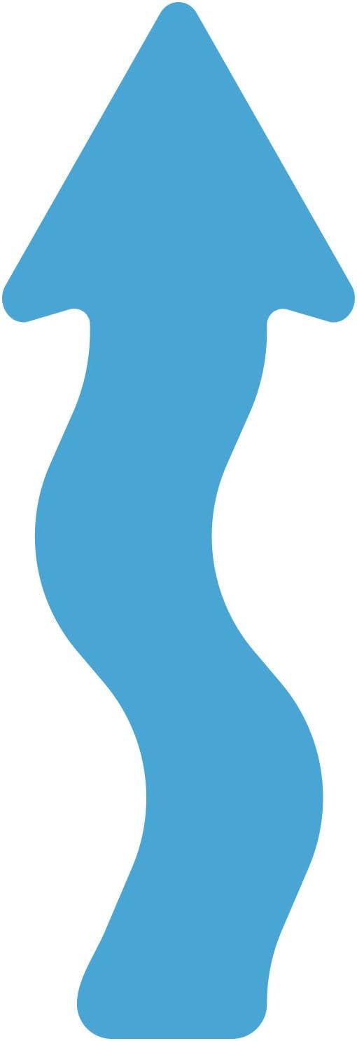 Amazon.com : LiteMark Squiggly Arrows | Matte Baby Blue Removable Arrow ...