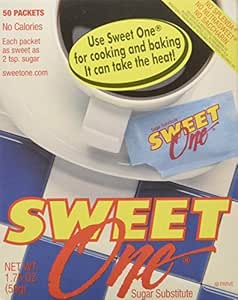 Amazon.com : Sweet One Sugar Substitute, 50 Count (Pack of 6) : Sugar ...