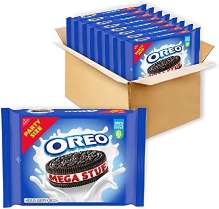OREO Mega Stuf Chocolate Sandwich Cookies, Party Size, 8-1 lb 9.35 oz ...