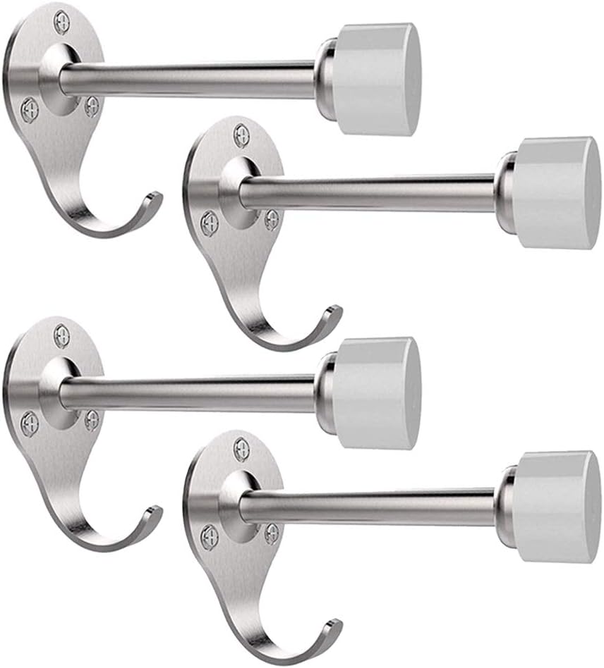 Bestgle 4 Packs Door Stop Stopper with Hook Hanger, Heavy Duty ...