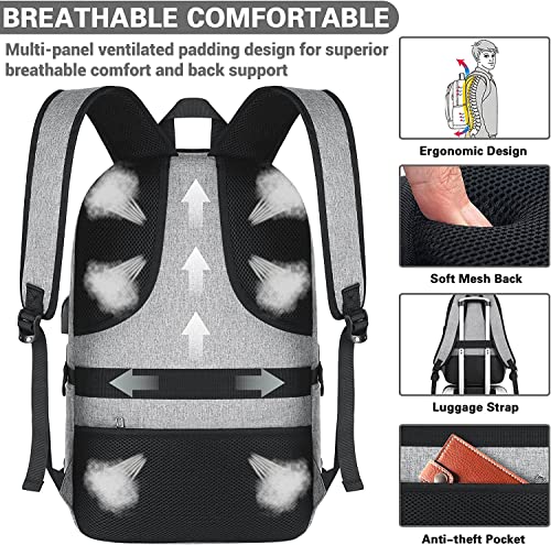 AMBOR Travel Laptop Backpack,17.3 inch Anti Theft Business Laptop ...