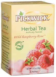 Amazon.com : Pickwick Herbal Tea, Wild Raspberry Rose, 20-Count Tea ...