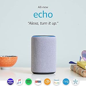Amazon.com: All-new Echo (3rd Gen) - Smart speaker with Alexa - Heather ...