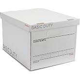 Amazon.com: Staples Storage & Filing Box, Heavy-Duty with Handles ...