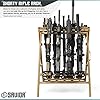 Savior Equipment Portable Folding 9 Gun Free-Standing Rifle Rack, Heavy ...
