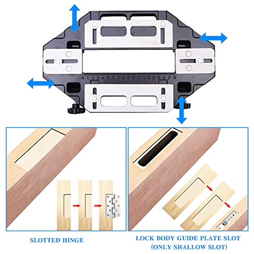 AUTORIFIC Door Hinge Template Jig, Door Lock Cabinet Router Door Jamb ...