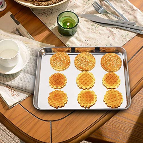 Baking Sheets 2 Pieces, Bastwe Cookie Sheets Set Stainless Steel Baking ...