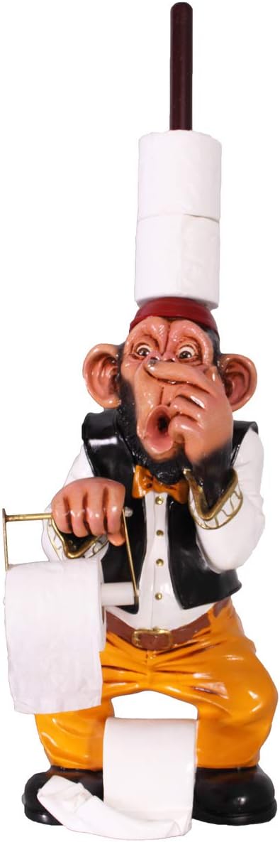 Amazon.com: AFD Home Monkey Toilet Paper Holder Novelty Bathroom Decor ...