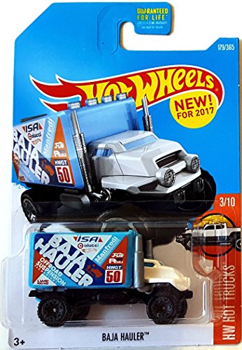Hot Wheels 2017 HW Hot Trucks Baja Hauler (Box Truck) 179/365, White ...