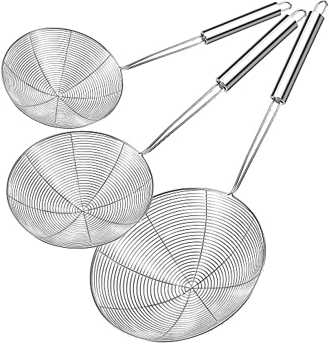 سعر Spider Strainer Skimmer Ladle Set Stainless Steel Asian Wire Spider ...