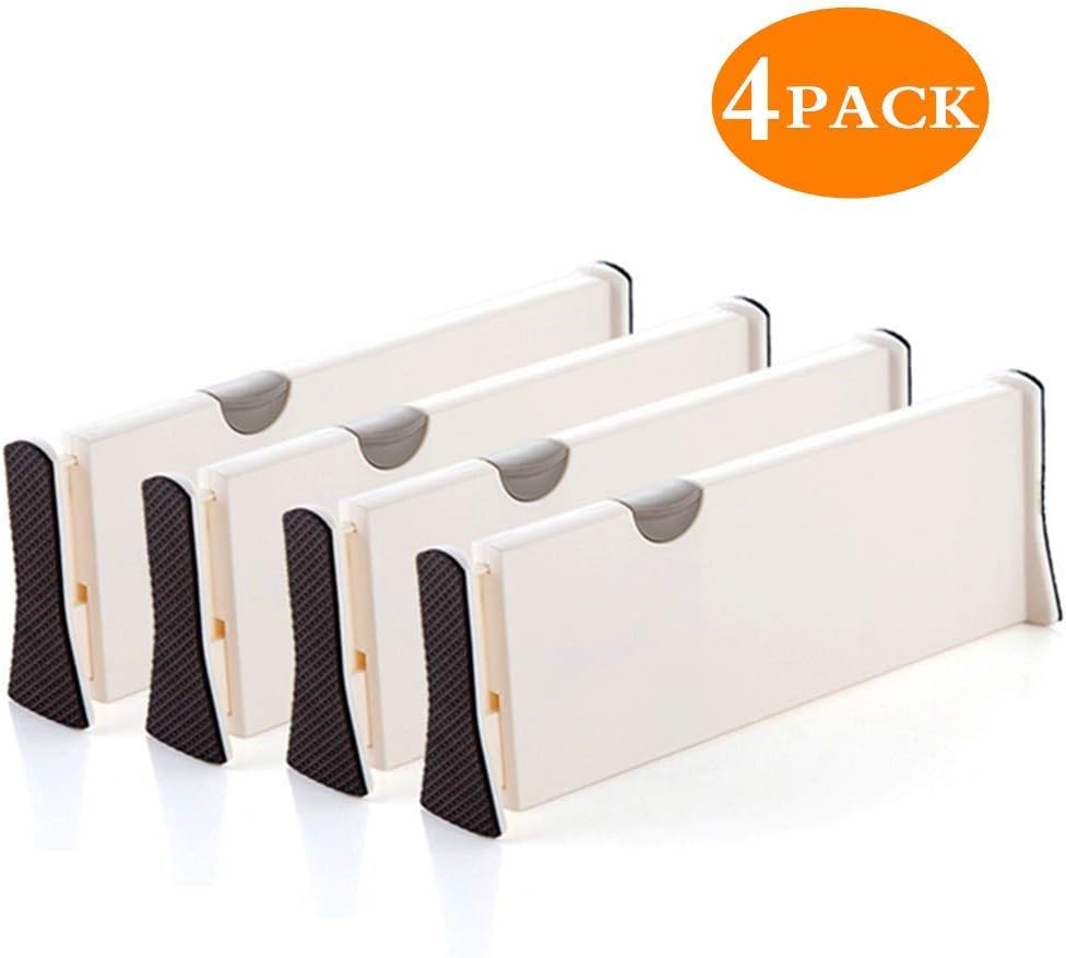 Drawer Dividers 11"-17.3" Adjustable Dresser Drawer Organizers, Drawer ...