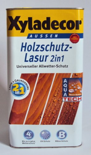 Xyladecor Holzschutzlasur 2in1 Aussen, 6 Liter, Farbton Nussbaum - garten.im-shop.at