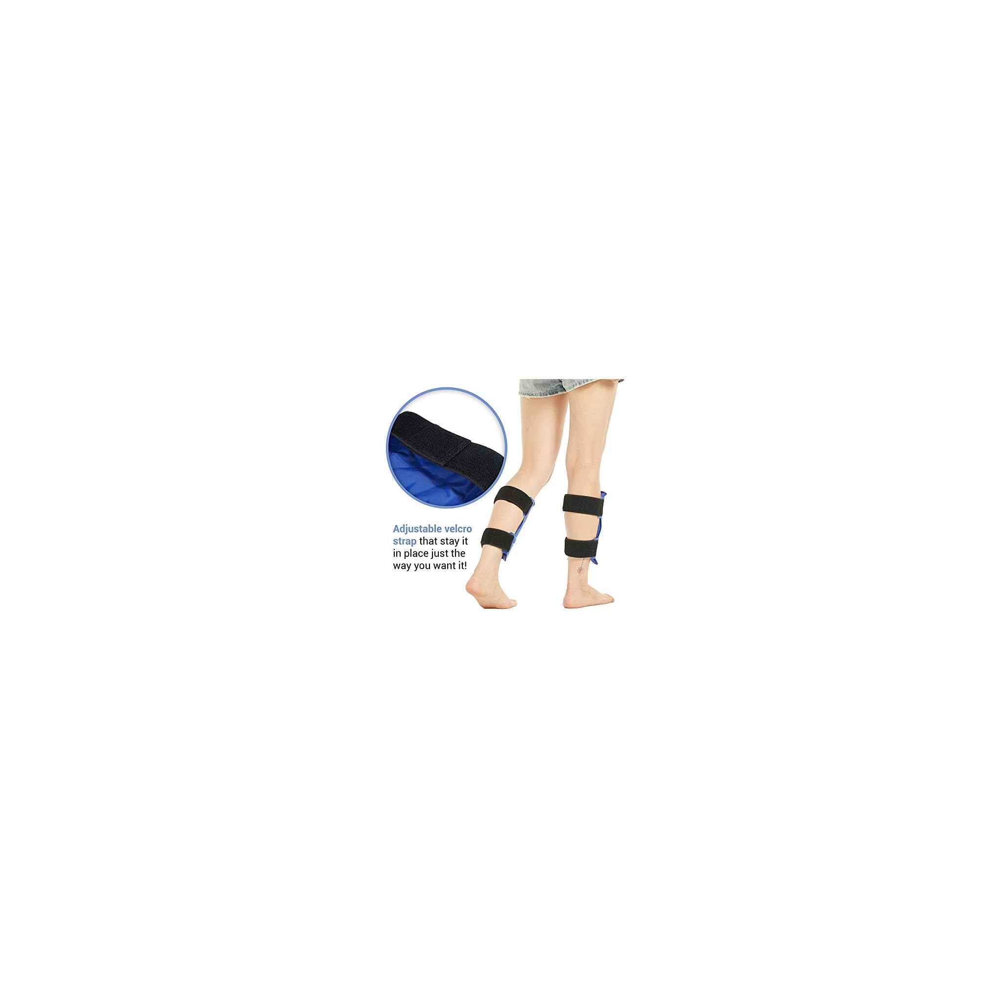 Bodyprox Shin Splint Ice Pack 2 Pack – Reusable Flexible Gel Wraps for ...