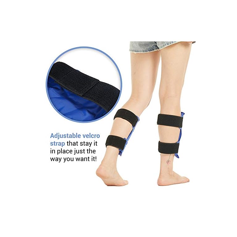 Bodyprox Shin Splint Ice Pack 2 Pack – Reusable Flexible Gel Wraps for ...