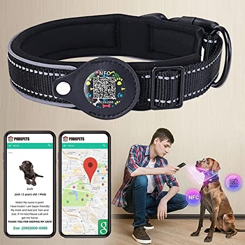 Dog Collar with QR Code Pet ID Tag Smart Reflective Waterproof ...