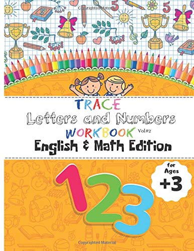 Trace Letters And Numbers Workbook Vol#2 English And Math Edition For ...